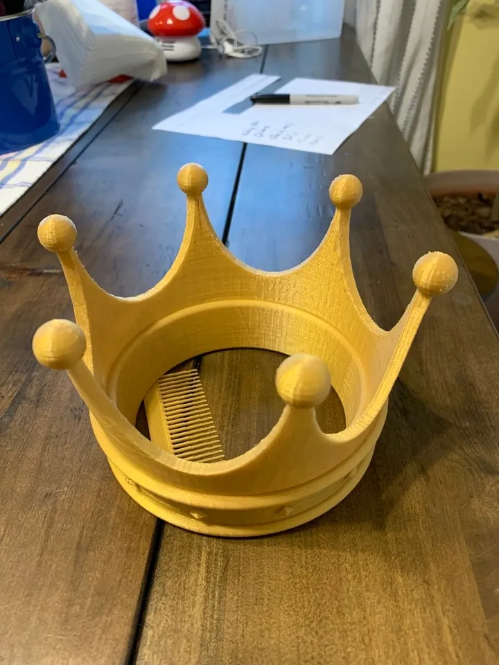 Crown (Remix with built-in comb) by JAx | Download free STL model ...