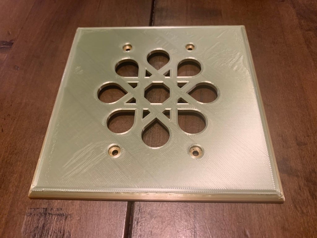 2 Gang Outlet Vent Cover (blank version included) by JAx | Download ...