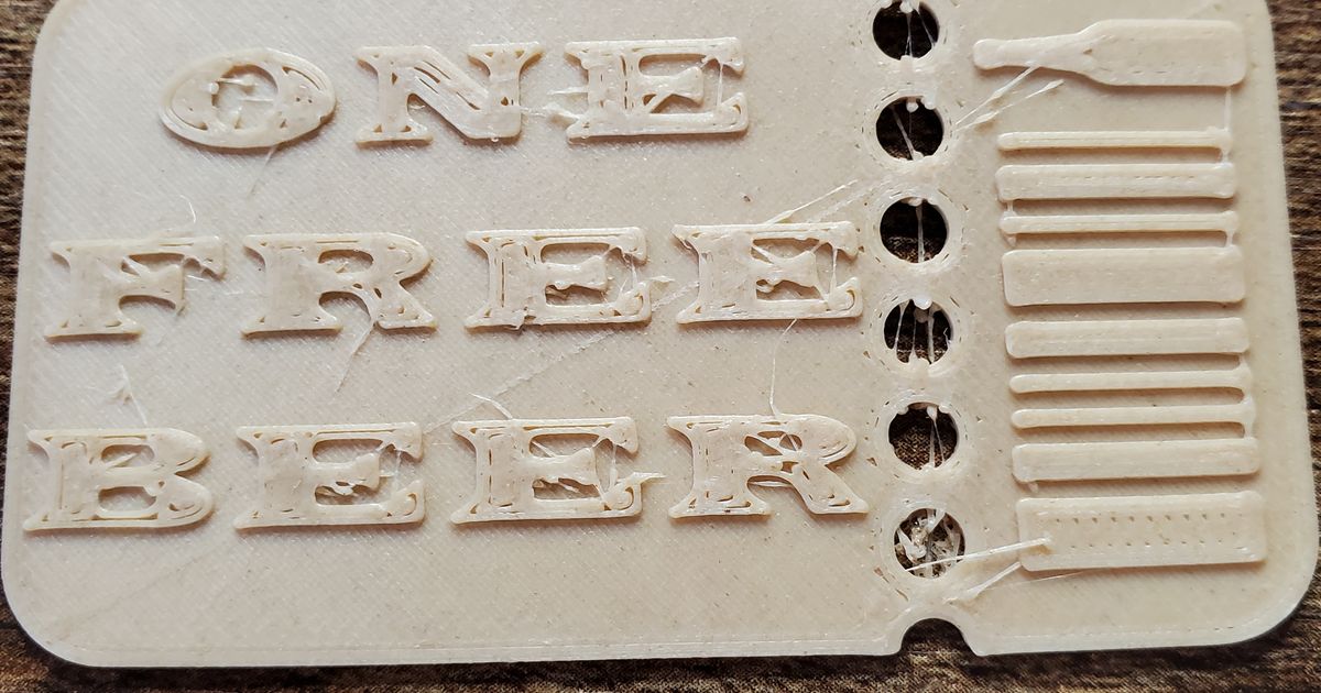 Free Beer Coupon by La_Raconteur | Download free STL model | Printables.com