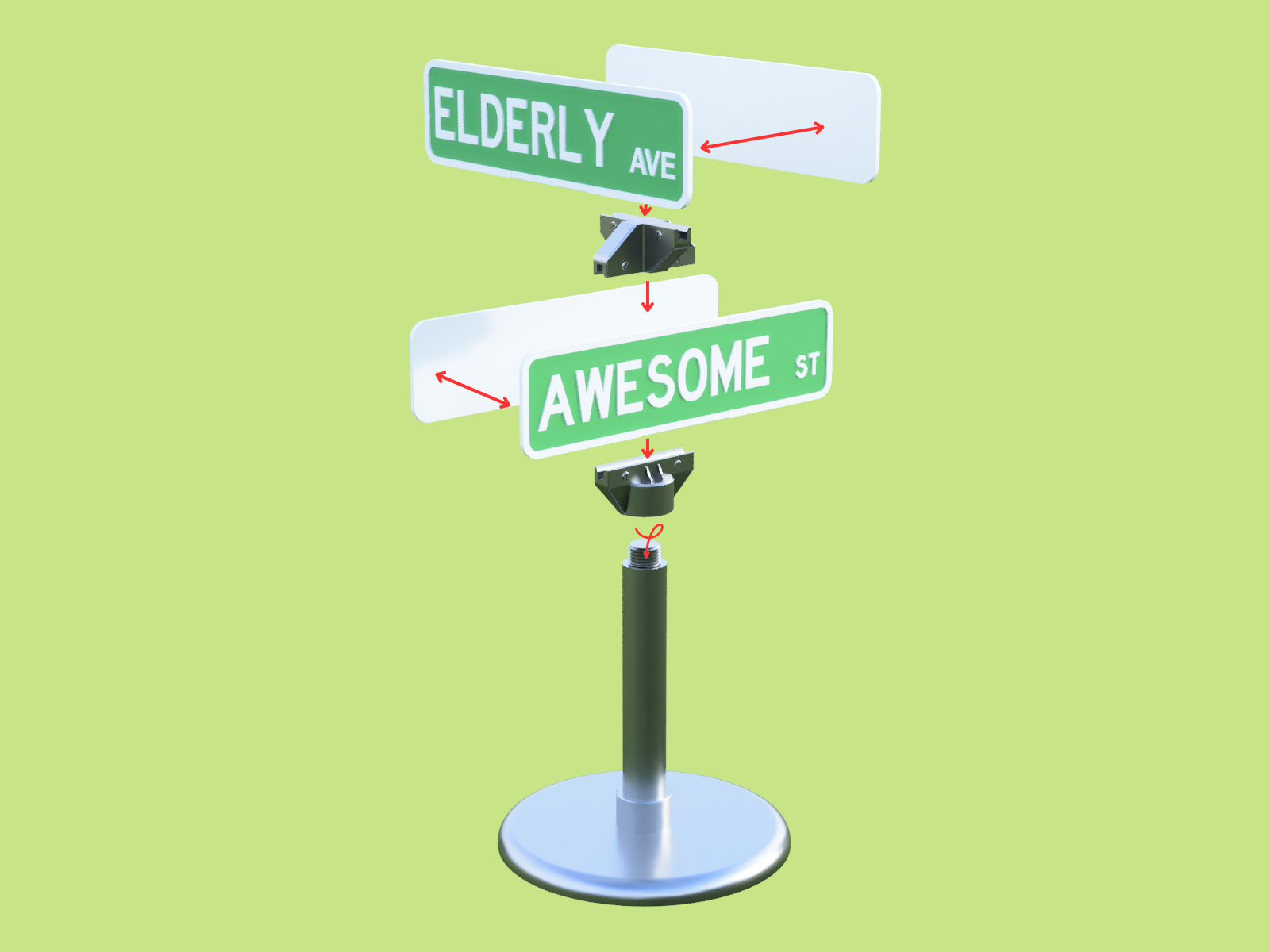 Decorative Street Signs by JamesThePrinter | Download free STL model ...
