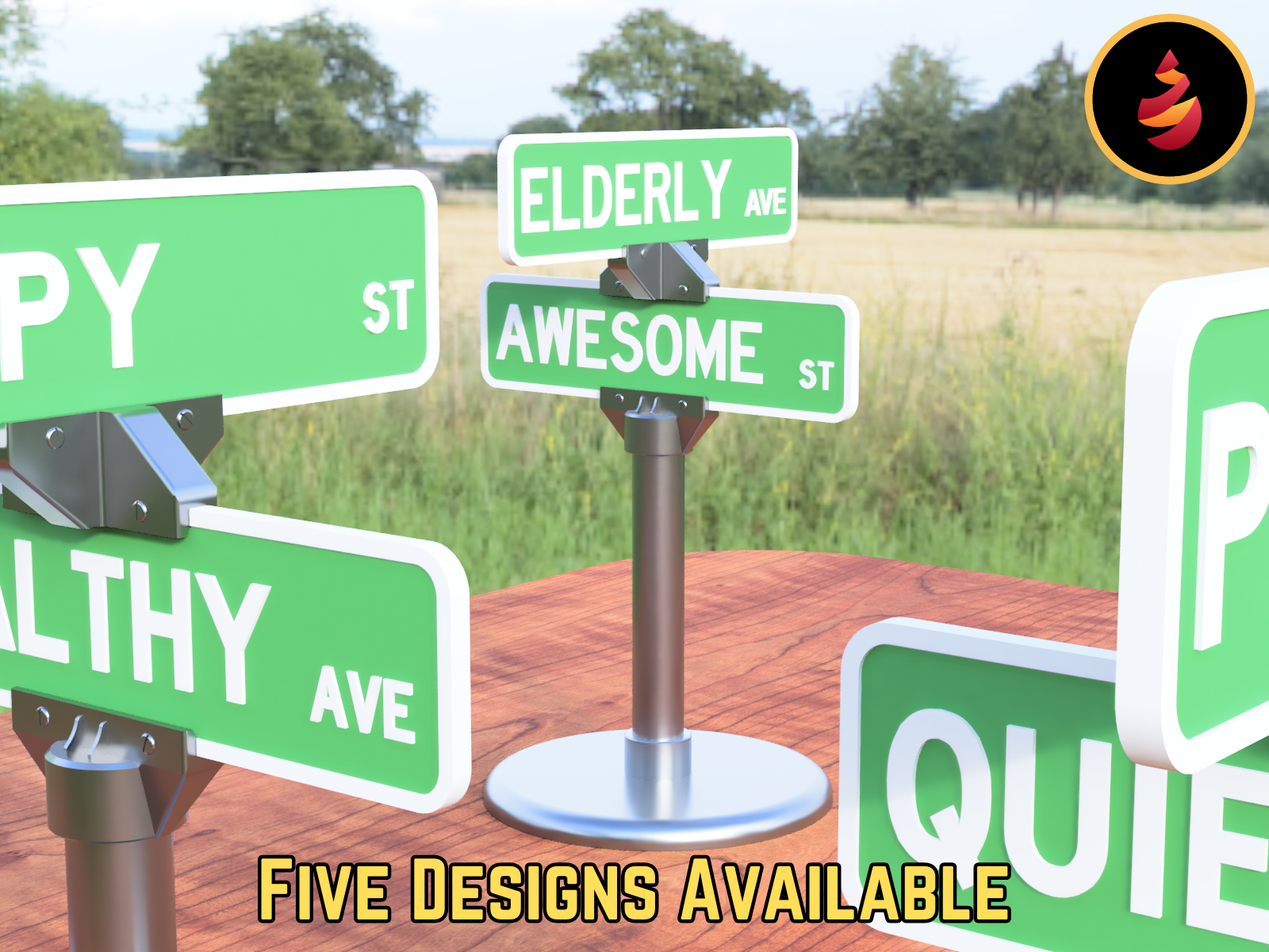 Decorative Street Signs by JamesThePrinter | Download free STL model ...