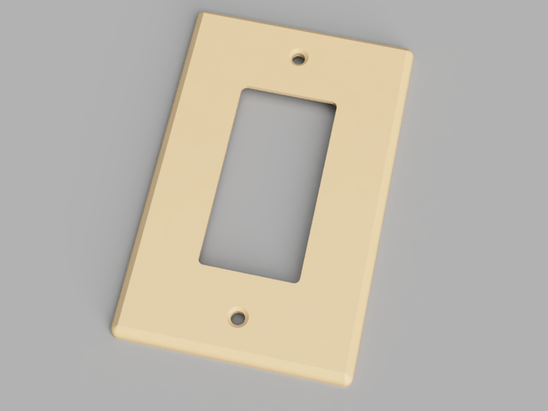 Switch Plate 1 gang Rocker by grizzie17 | Download free STL model ...