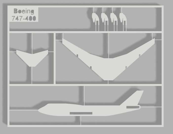 747-400 Kit Card by Angry Mum | Download free STL model | Printables.com