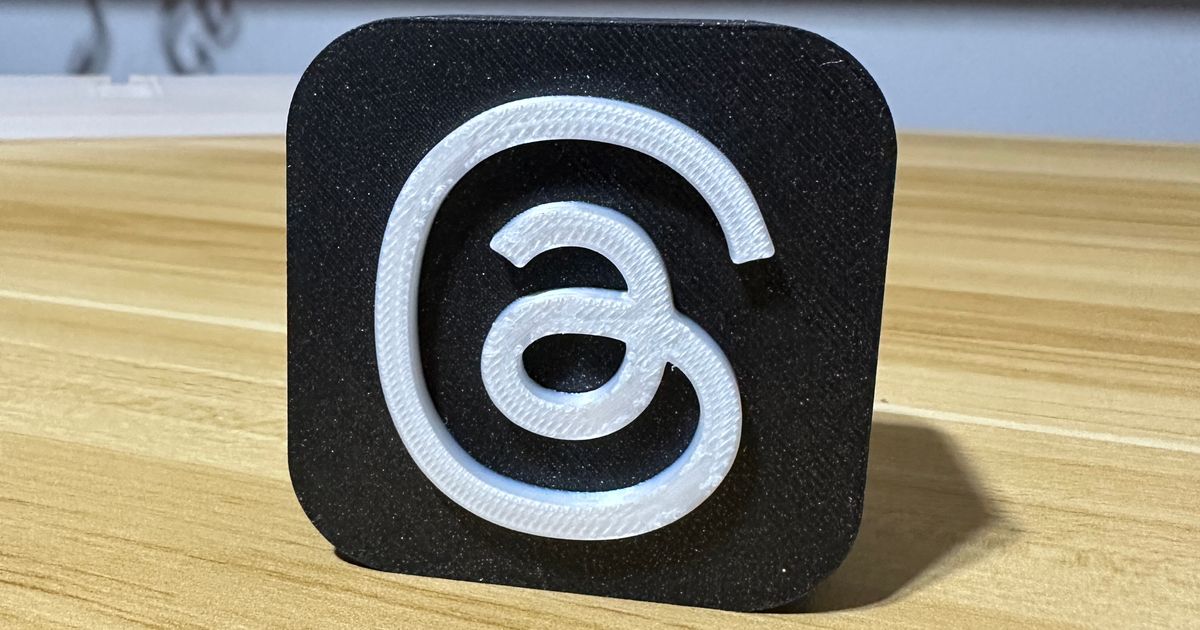 Thread app logo as tabletop decor by 3D Printing Doctor | Download free ...