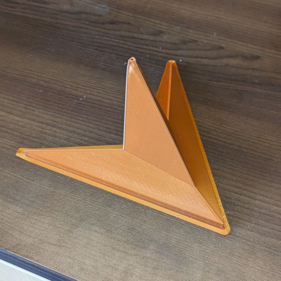 Triangular Pyramid Model Aircraft Stand by Kuni | Download free STL ...