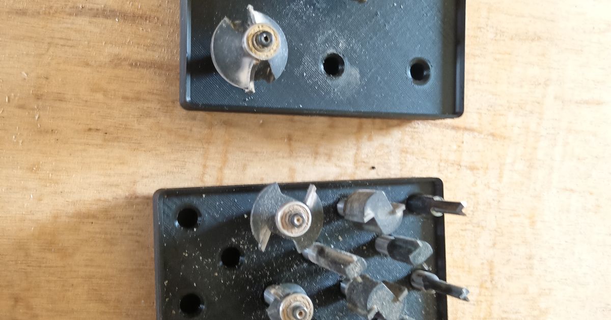 Gridfinity router bit holder - 8mm by JPT | Download free STL model ...