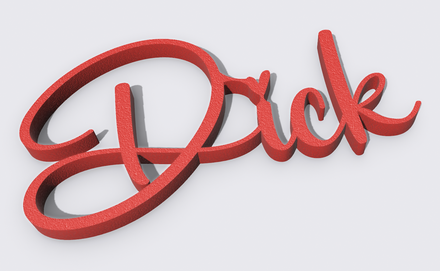 Dick lettering by Tiago | Download free STL model | Printables.com