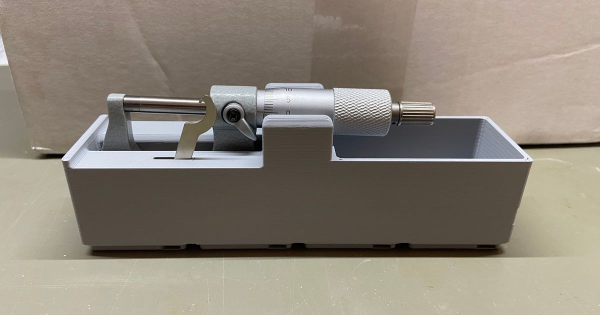 Gridfinity Refined Micrometer Stand by pdreker | Download free STL ...