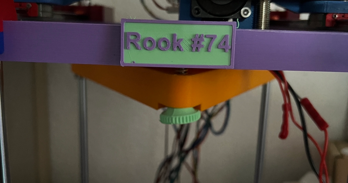 Serial Sign Rook Mk1 by Markscrub | Download free STL model ...