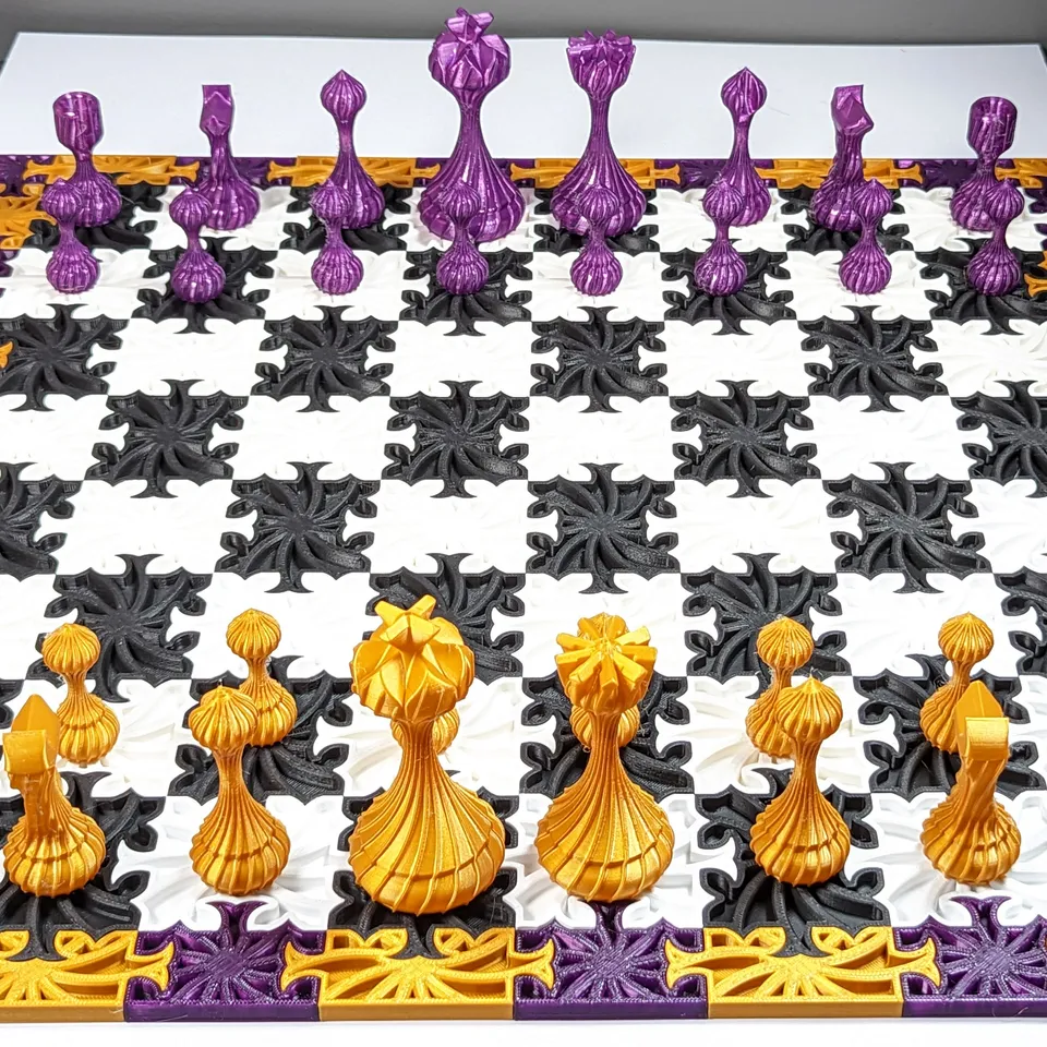 625 Imperator Chess Board by Clockspring | Download free STL model ...