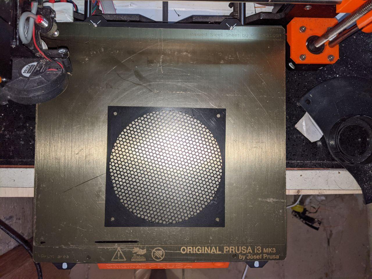 A 160mm grid/guard : 160mm square with 6" (152mm) central honeycomb ...