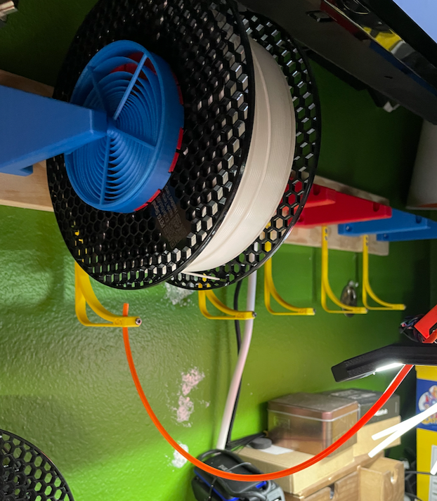 Filament Guide for Hanging Spools by GeekToyBox | Download free STL ...