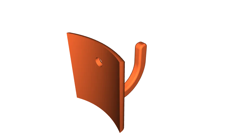 Hook for 70mm round post by Healow | Download free STL model ...