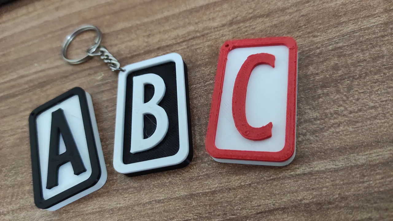 Letter keychains A2Z by CJ | Download free STL model | Printables.com
