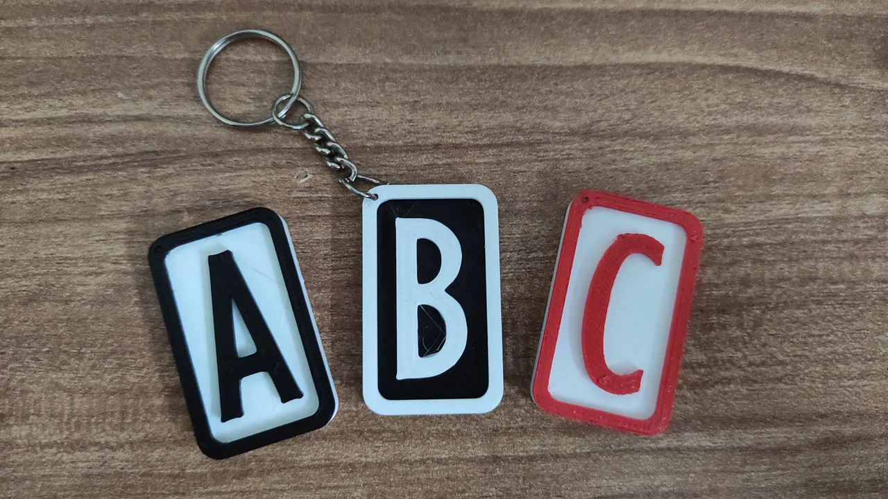 Letter keychains A2Z by CJ | Download free STL model | Printables.com