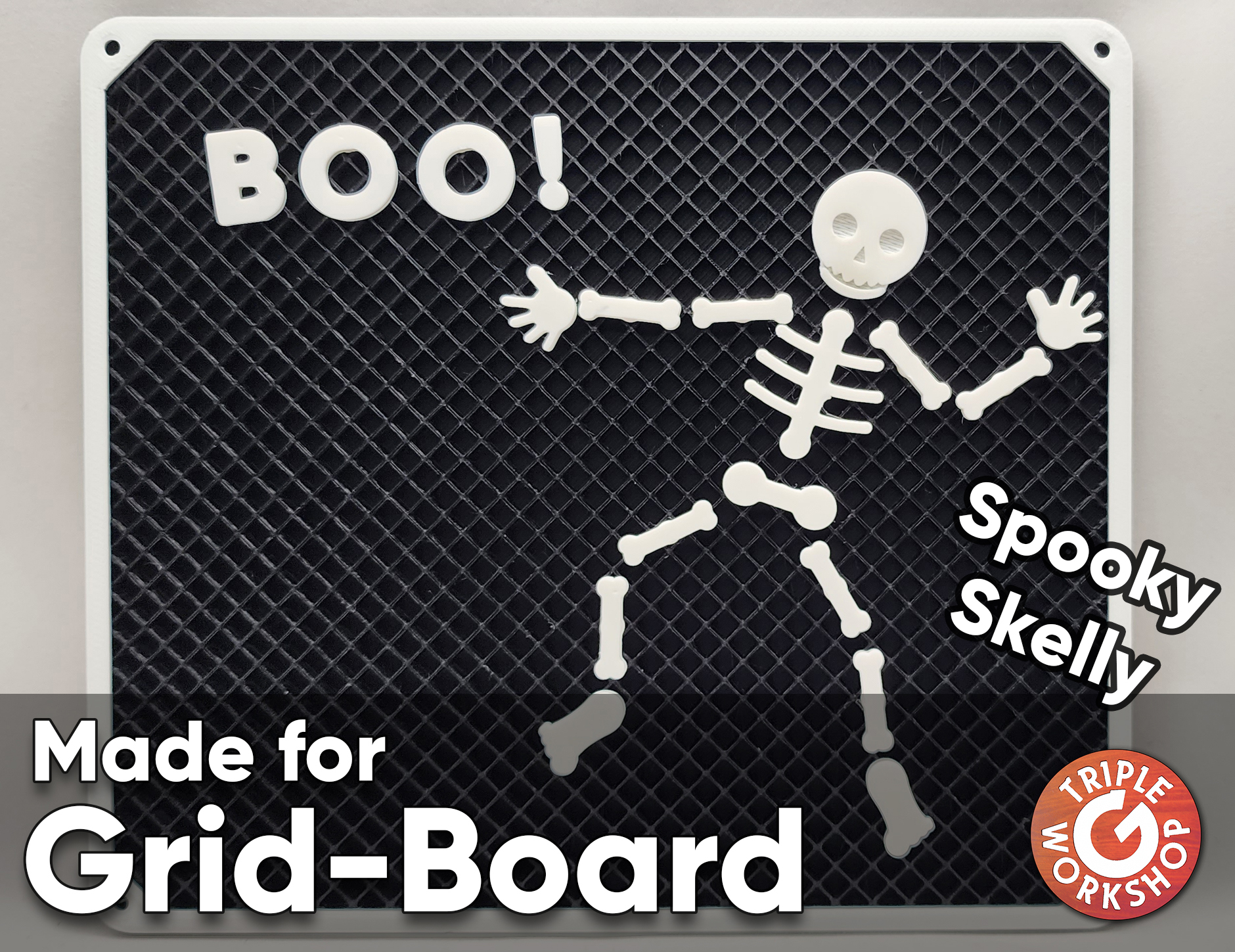 Spooky Skeleton for Grid-Board by Triple G Workshop | Download free STL ...