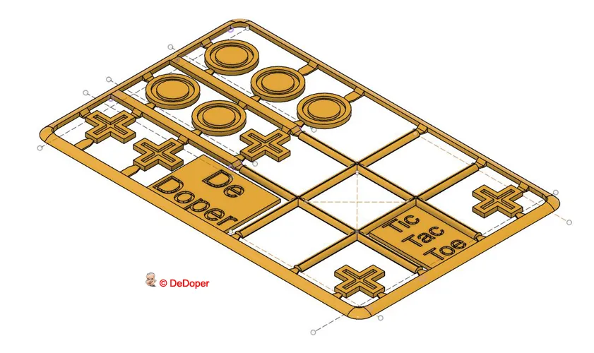 Tic Tac Toe pop out credit card by Dedoper | Download free STL model ...