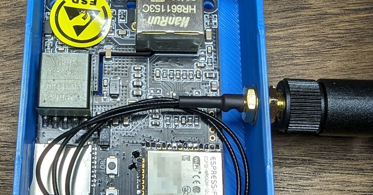External antenna enclosure for LilyGo ESP32 PoE by rainb0w_wheez3 ...