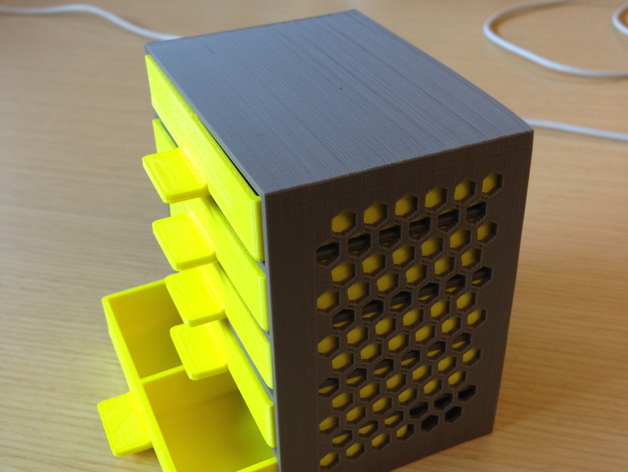 Hex drawer/storage container by Adam Tamimi | Download free STL model ...