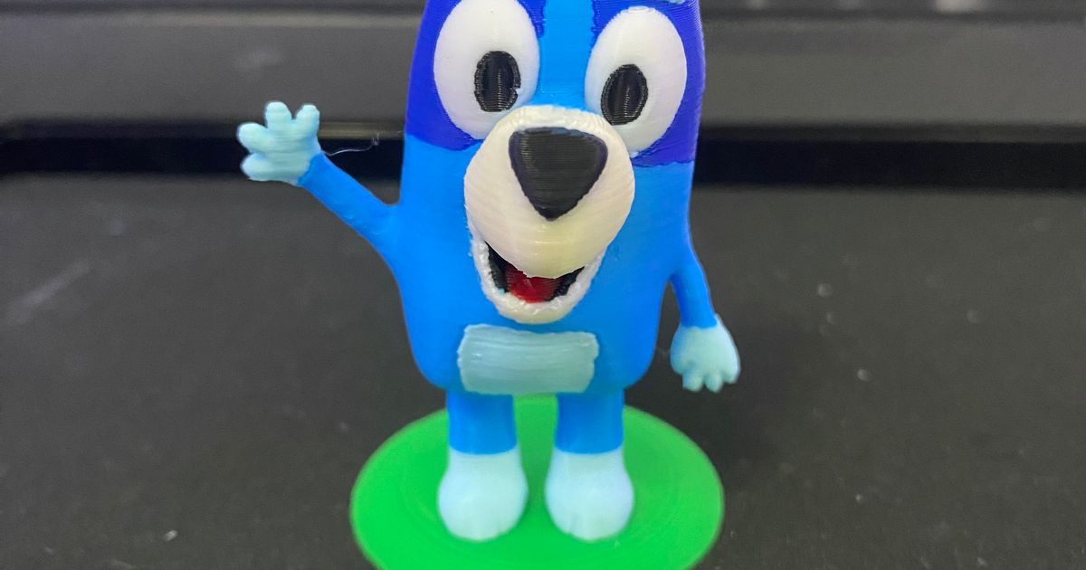 Colorized Bluey Figure por Jamey Bland | Descargar modelo STL gratuito ...
