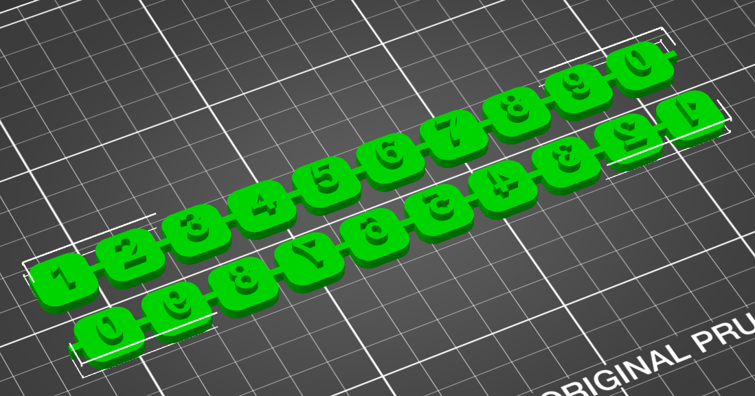 Numbers stamp by Kristoffer | Download free STL model | Printables.com