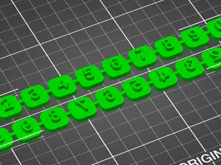 Numbers stamp by kristofferMAKES | Download free STL model | Printables.com