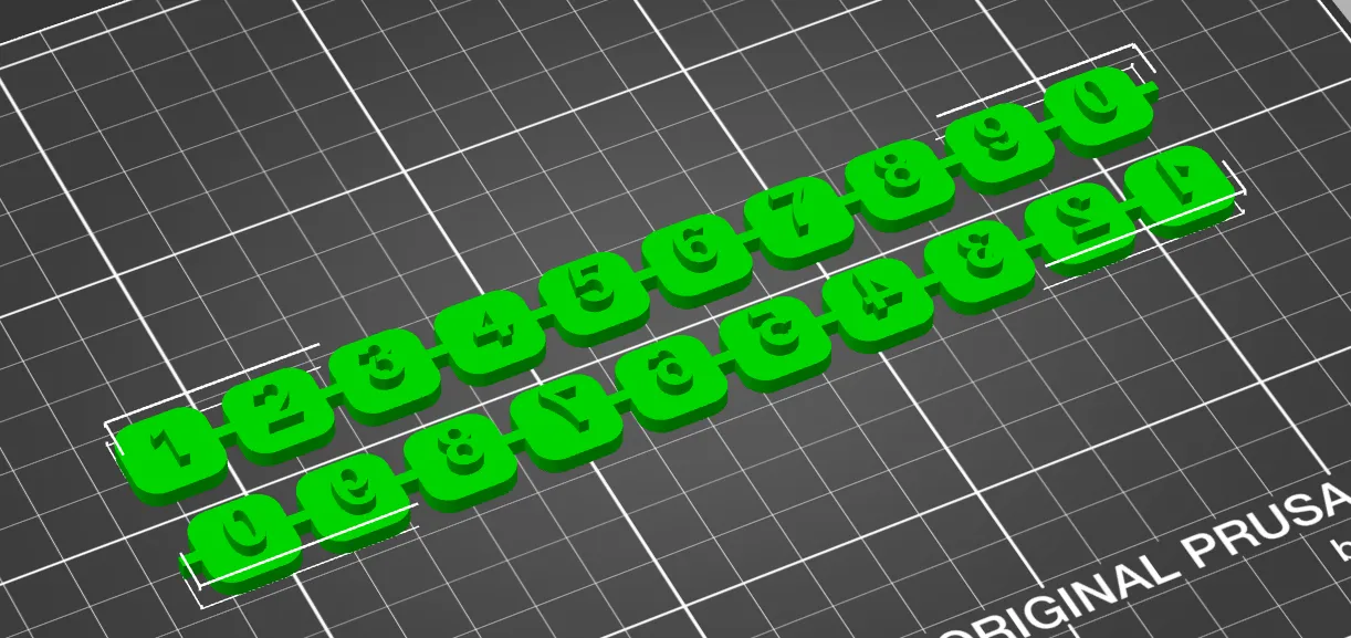 Numbers stamp by kristofferMAKES | Download free STL model | Printables.com