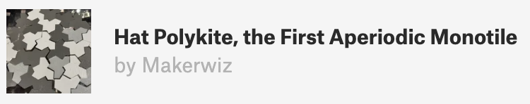 Hat Polykite, the First Aperiodic Monotile, .dxf by randy_s | Download ...