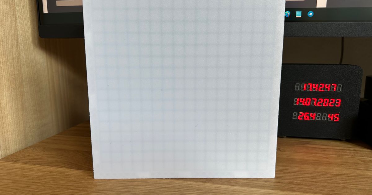 Weather station 16x16 matrix by AWSW | Download free STL model ...