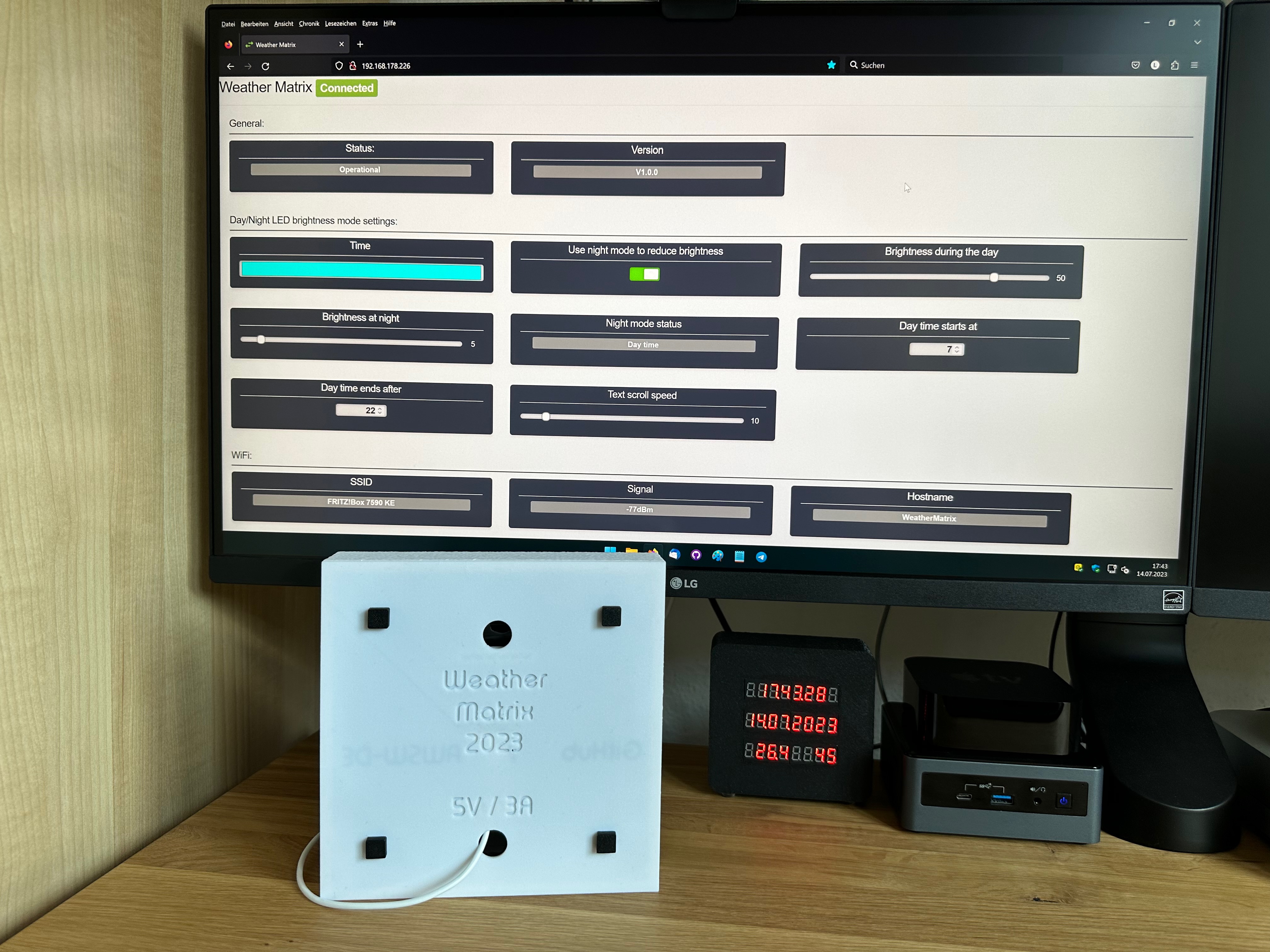 Weather station 16x16 matrix by AWSW | Download free STL model ...