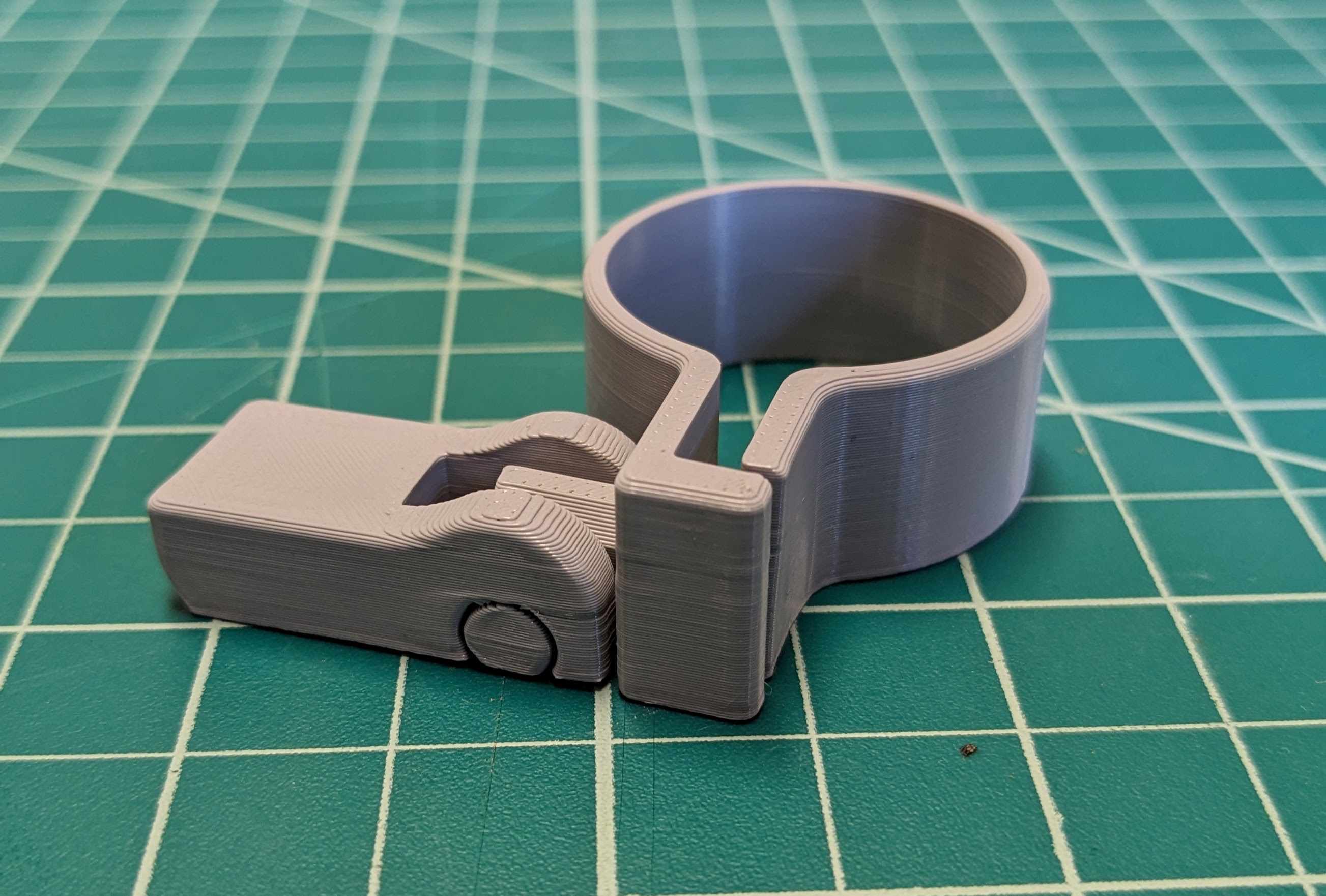 Pipe Clamp - Cam Lock, Print in Place by Squeaky Robot | Download free ...