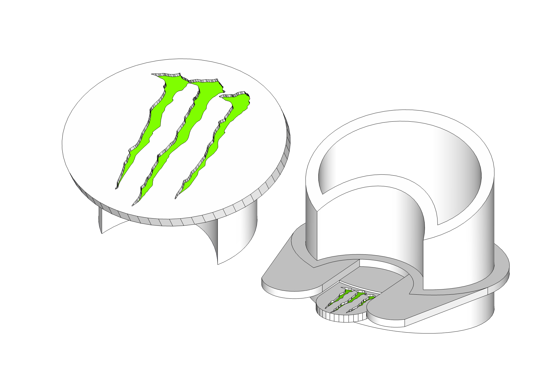 Monster Energy Can Lid by Dominick LeBlanc | Download free STL model ...