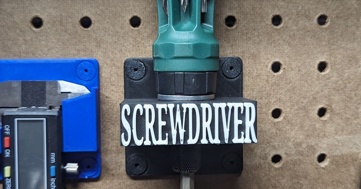 Masterforce Quick Change Screwdriver Pegboard Mount by Mugwit ...