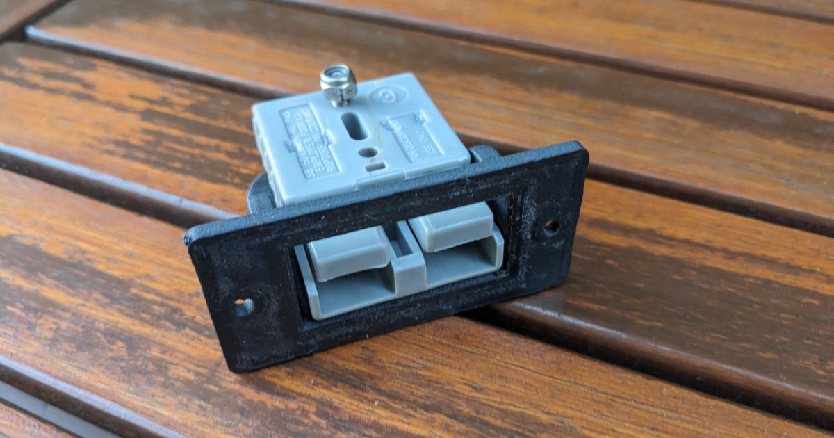 Anderson plug flush mount by 3DPS | Download free STL model ...