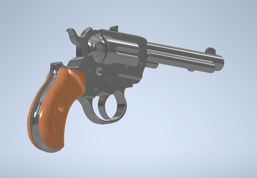 Colt 1877 lightning rubber band gun for simple mechanism by kim shii ...