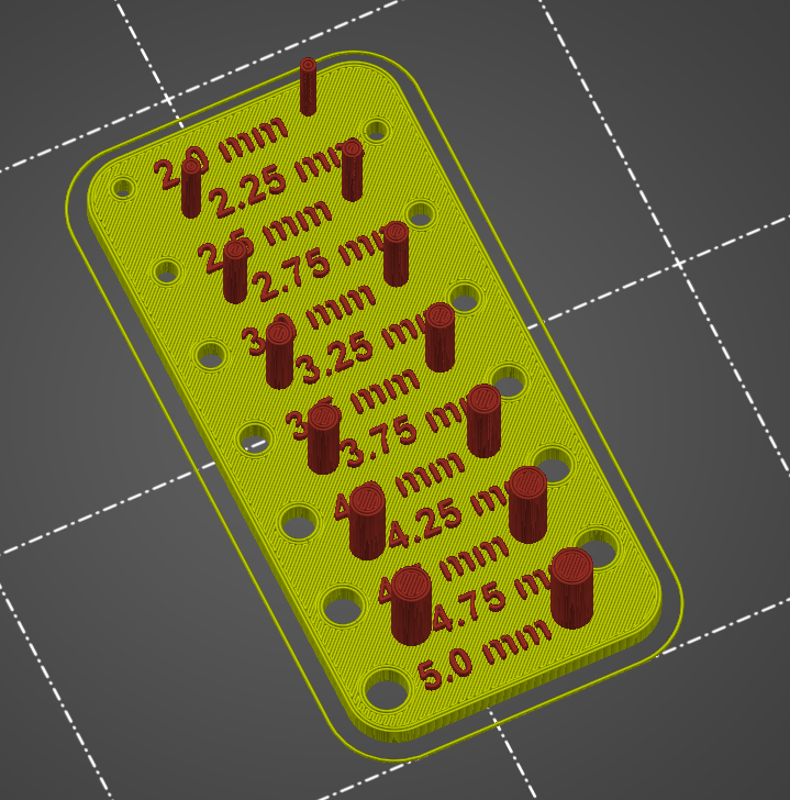 Dowel and hole reference chart by Timo | Download free STL model ...