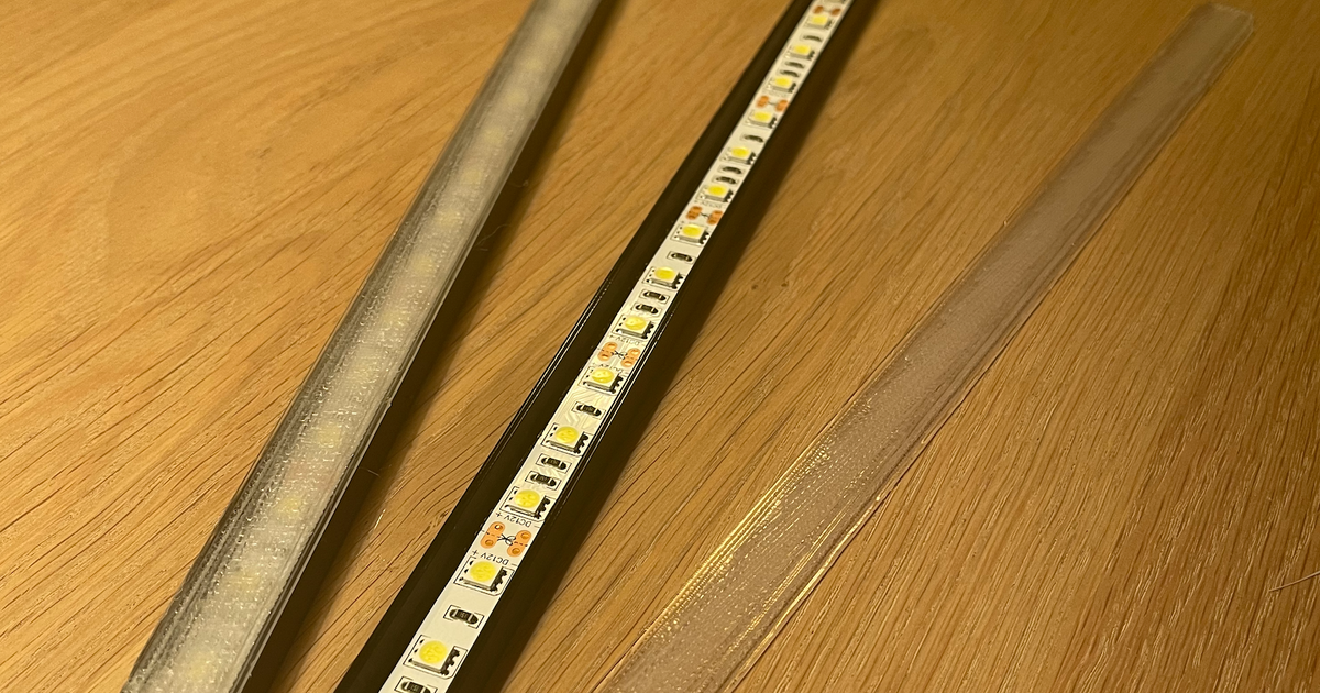 31 cm enclosure for LED Strip by Holck | Download free STL model ...