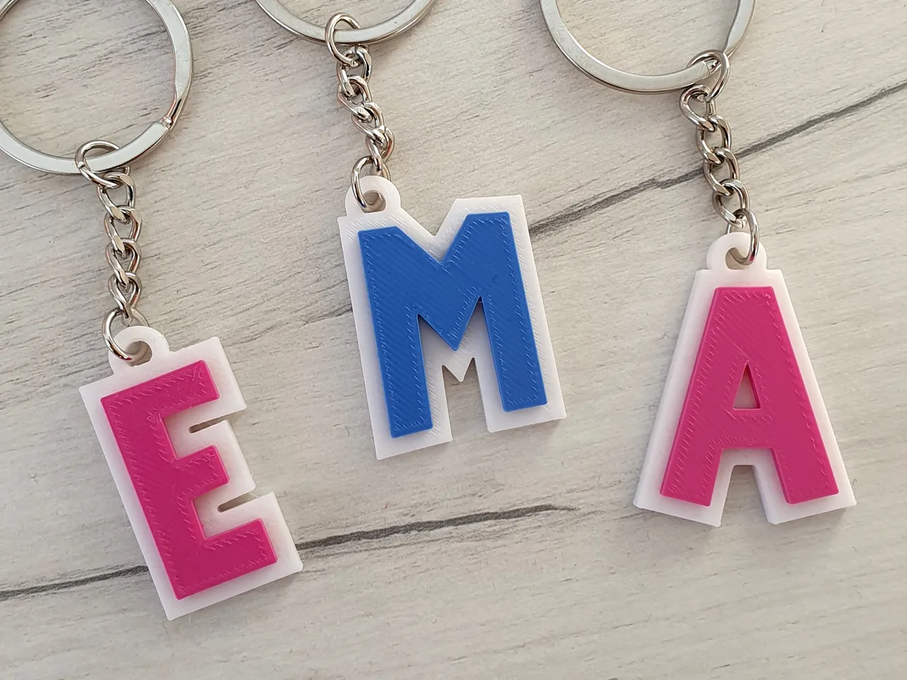 Alphabet letter keychain by 3d_creativa | Download free STL model ...