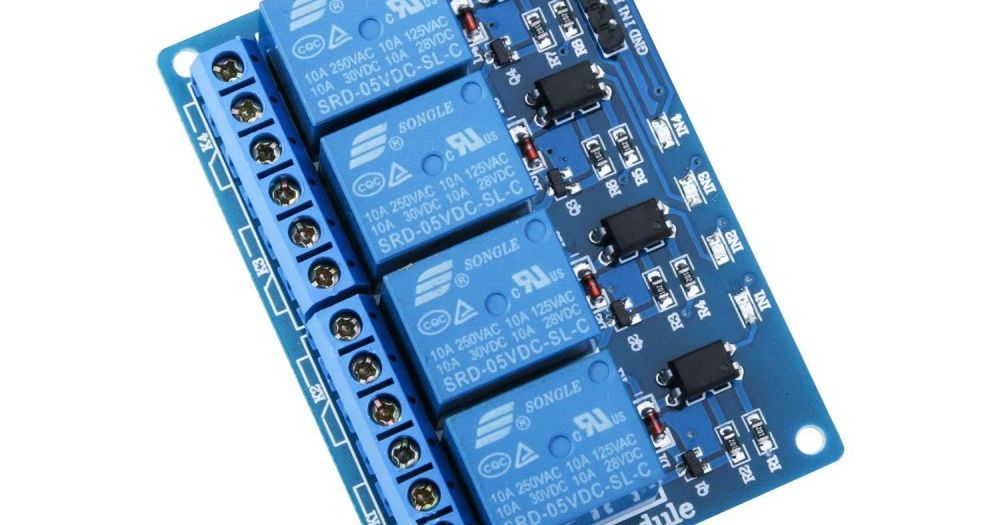 ELEGOO 4 Relay holder by rg1893 | Download free STL model | Printables.com