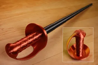 Collapsing Drill Sword with Replaceable Blade by 3D Printing World ...