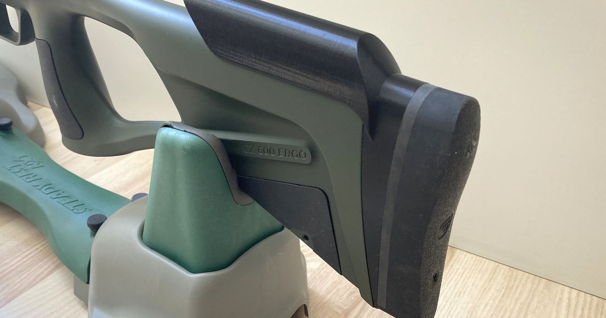 CZ 600 Ergo custom cheek riser by The FuZZ | Download free STL model ...