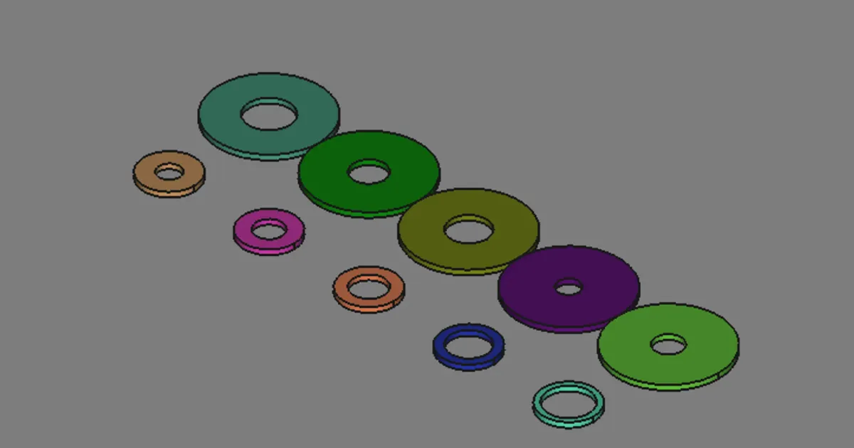 Parametric washers by ICant3DPrint | Download free STL model ...