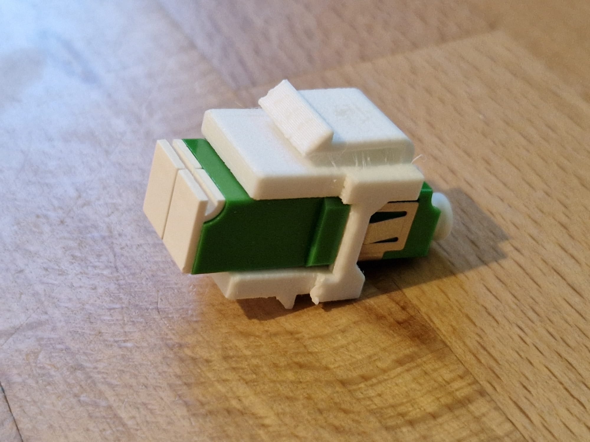 Keystone to fiber SC/LC converter reverse mount by hoccontrol ...