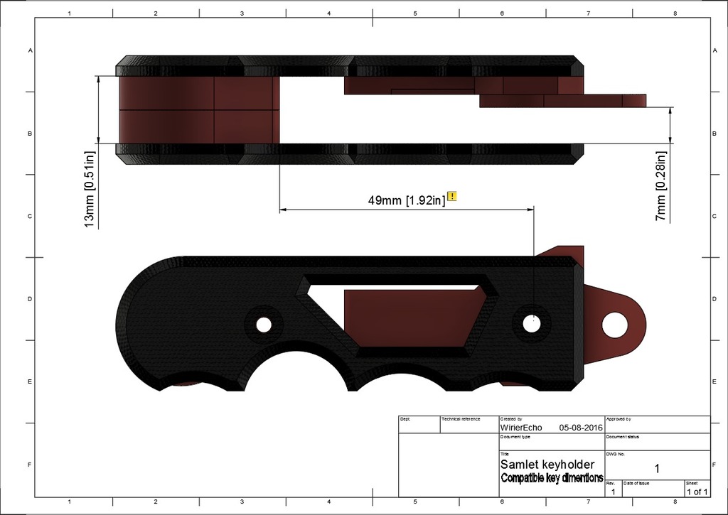 Keyholder with Loupe by SimsesLab | Download free STL model ...
