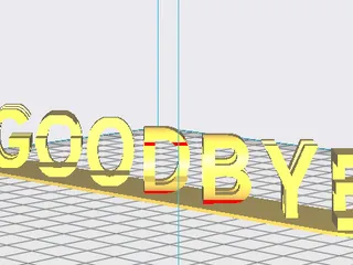 Welcome Goodbye sign by Agent_10109 | Download free STL model ...