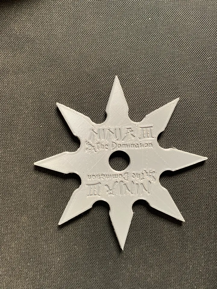 Ninja III: The Domination 8 point Shuriken with double Ninja III logo ...