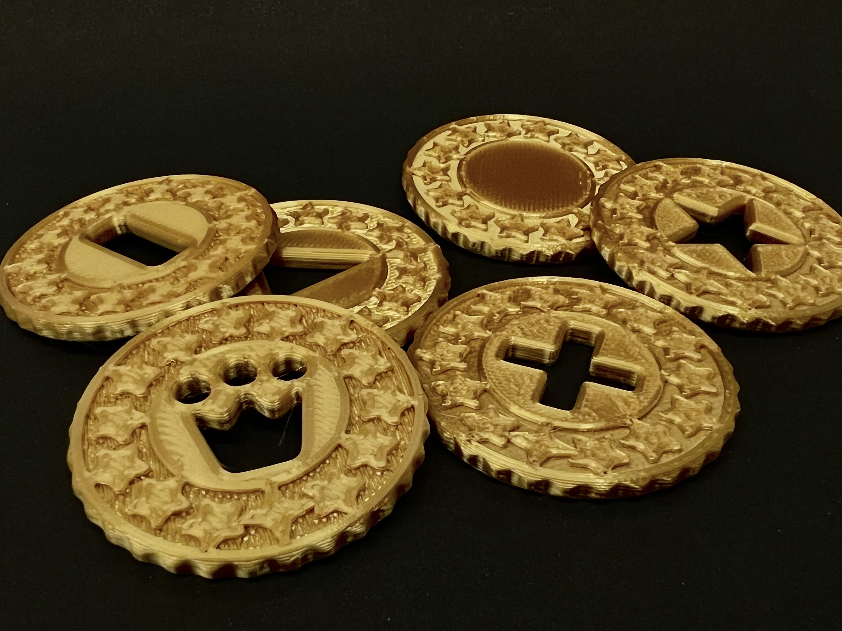 Gold Coin with Customisable Center by Lucky Resistor | Download free ...