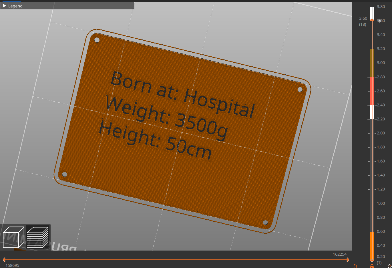 Customizable Welcome Baby Sign (No MMU / Tool Changer required) by ...