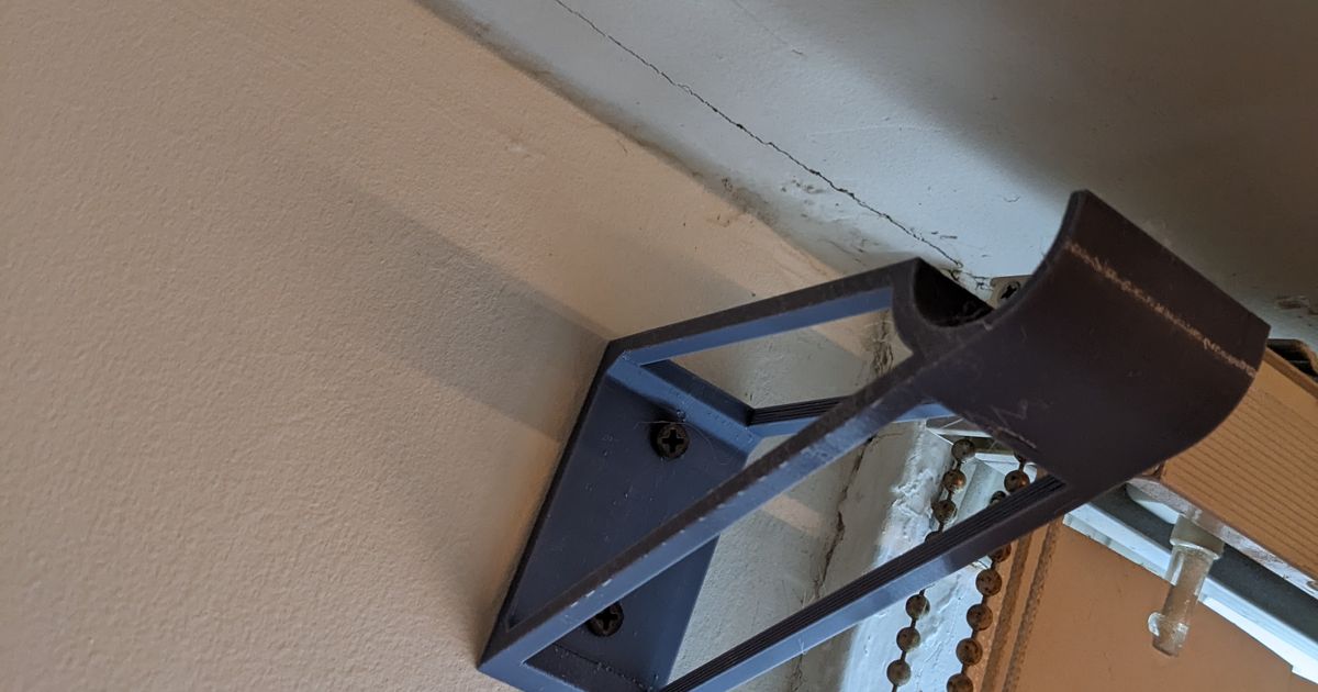 Curtain Rod Extension by InternetEngineer | Download free STL model ...