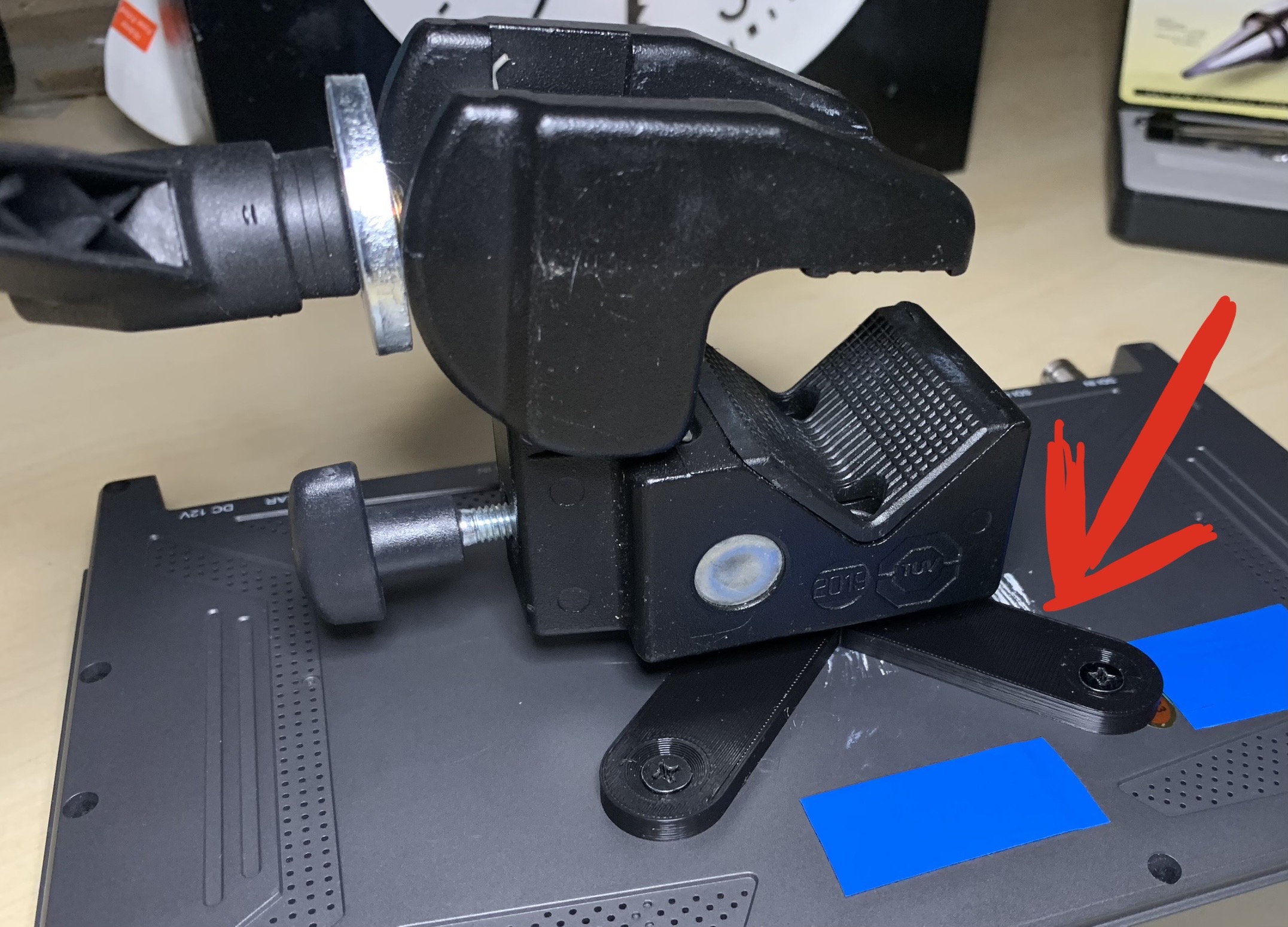 75mm Vesa Mount to Manfrotto Clamp by FlashBangMedia | Download free ...